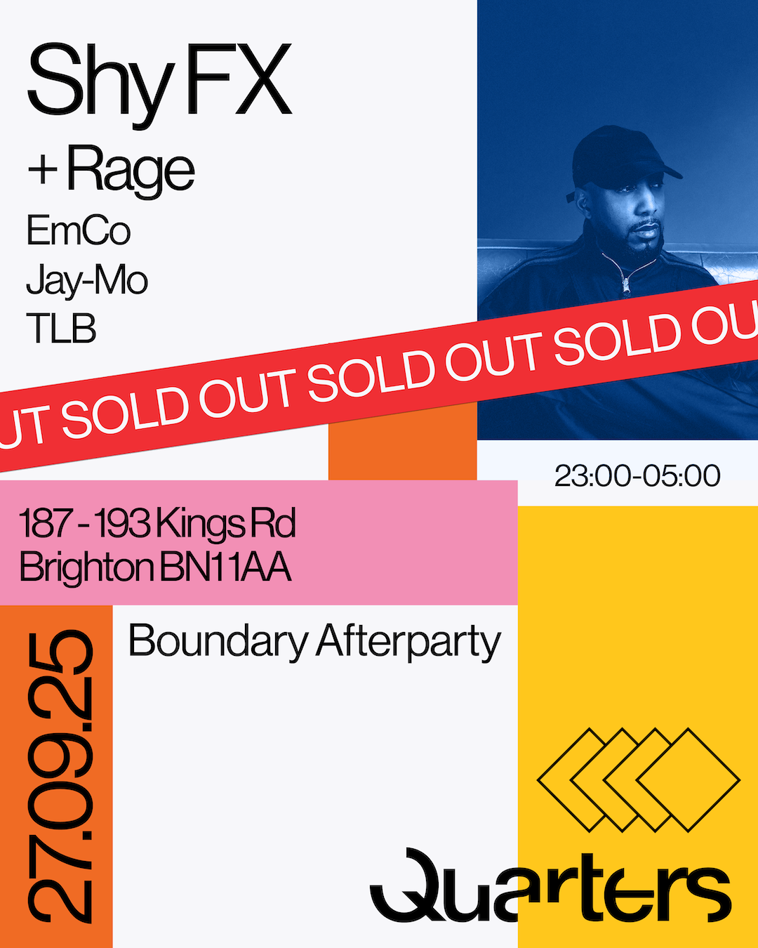 Shy FX at Quarters, Brighton (SOLD OUT)